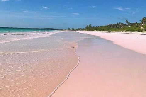 Estas son las extrañas (pero increíbles) playas de arena rosa