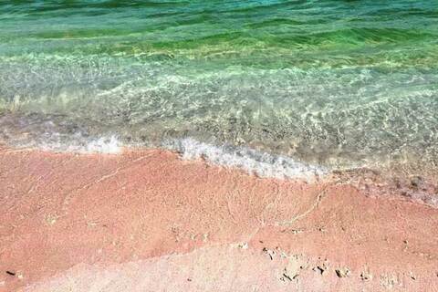 Estas son las extrañas (pero increíbles) playas de arena rosa