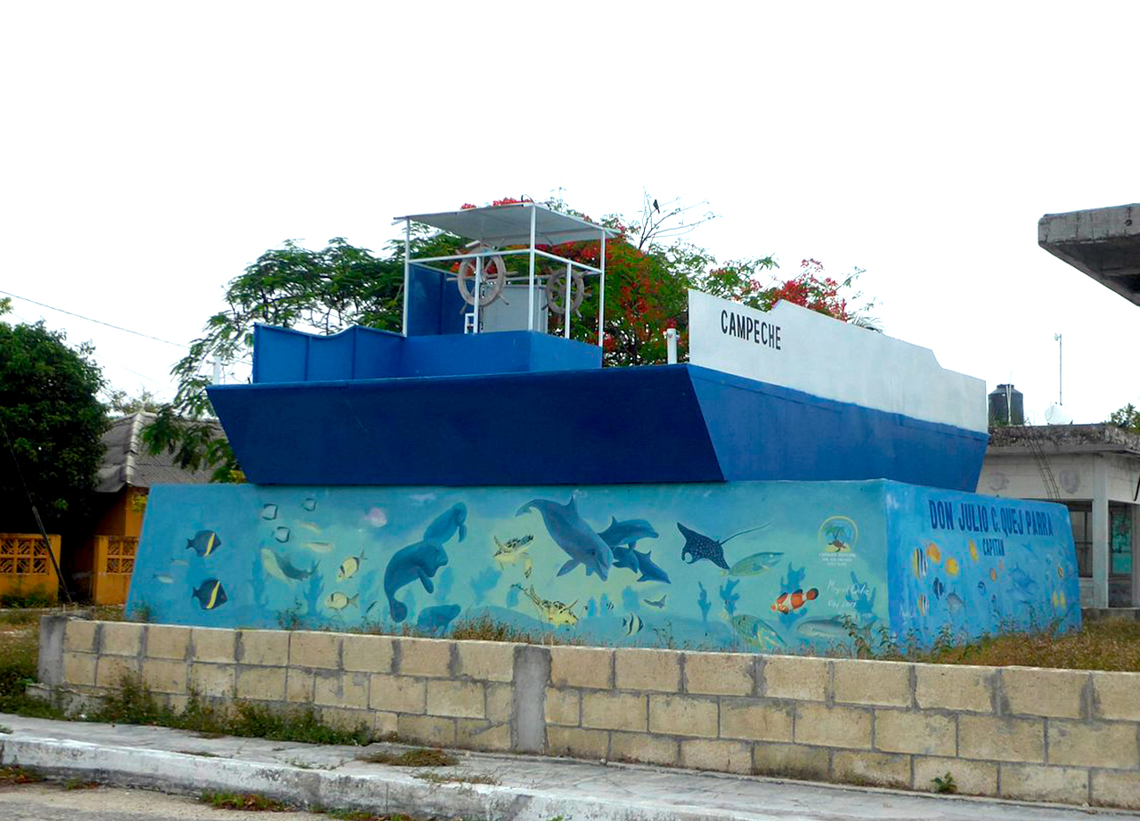 Isla Aguada, un brazo de tierra en medio del Golfo de México